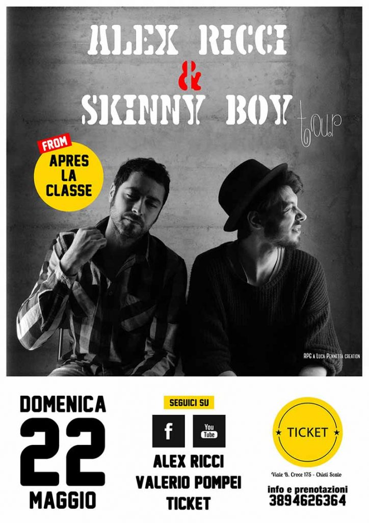 NEW GIG 22 MAGGIO 2016 – ALEX RICCI